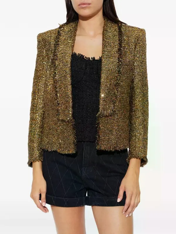 Balmain Sequin-embellished Tweed Blazer