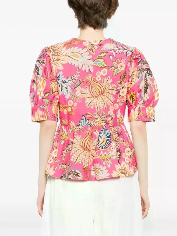 Farm Rio Ligia Floral-print Blouse