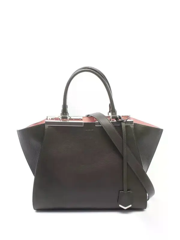Fendi 2010s Troisours Handbag - Green