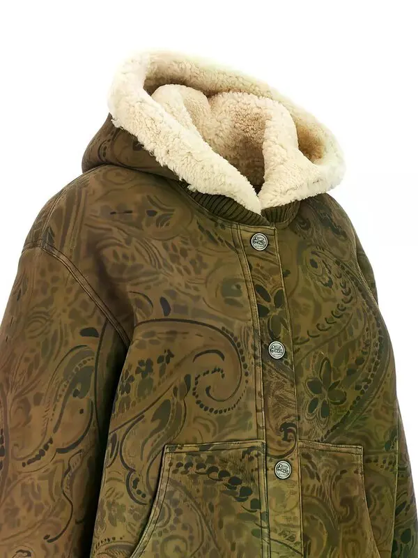 Etro Paisley-motif Shearling-lined Jacket