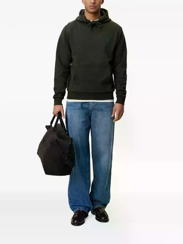 LES DEUX Logo-embroidered Hoodie