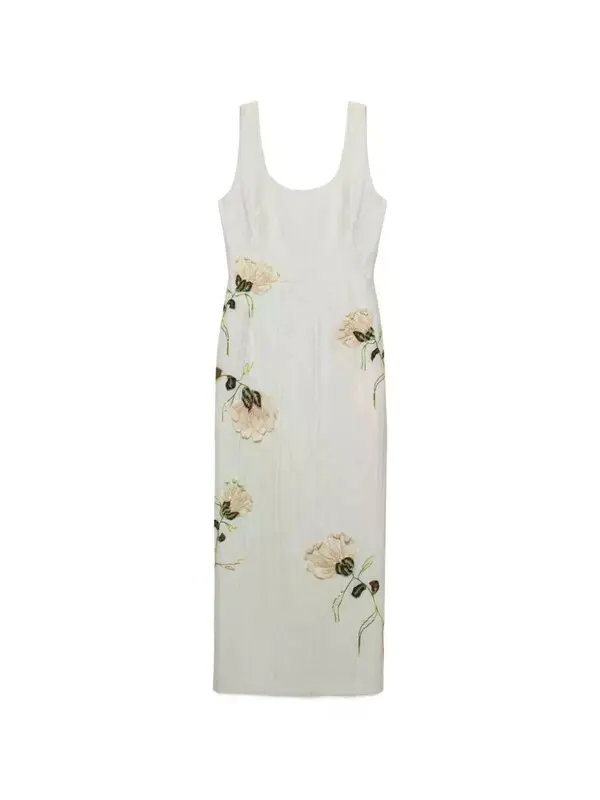 Simkhai Lilibeth Floral Jacquard Midi Dress