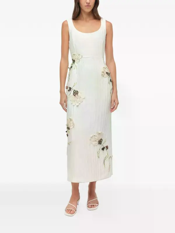 Simkhai Lilibeth Floral Jacquard Midi Dress