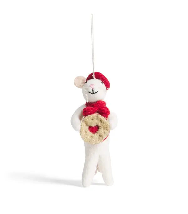 Harrods Felt Mouse Jammy Dodger Tree Decoration