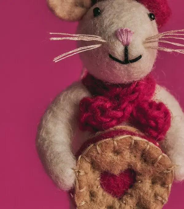 Harrods Felt Mouse Jammy Dodger Tree Decoration