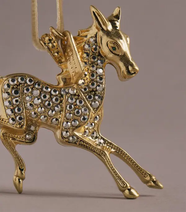 JOANNA BUCHANAN Crystal-embellished Horse Tree Decoration