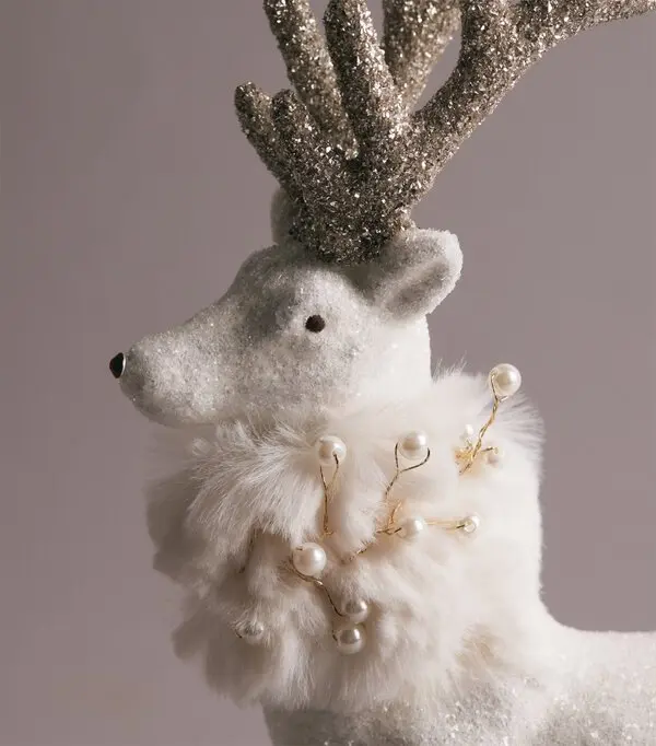 Harrods Glitter Prancer Reindeer Ornament