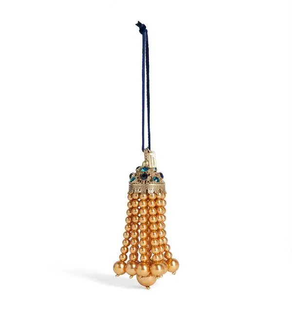JOANNA BUCHANAN Faux Pearl Tassel Tree Decoration - Gold