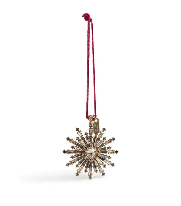 JOANNA BUCHANAN Crystal-embellished Snowflake Tree Decoration - Gold