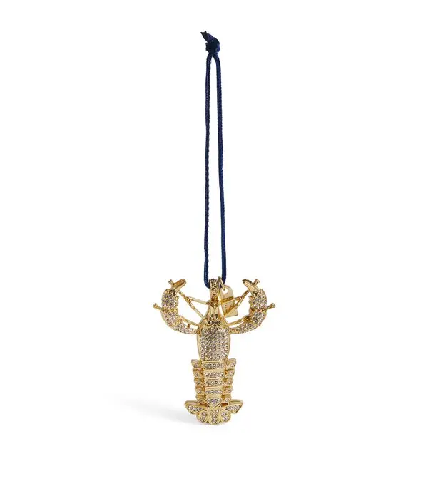 JOANNA BUCHANAN Crystal-embellished Lobster Tree Decoration - Gold