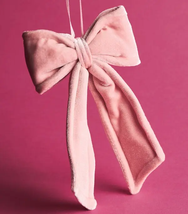 LUXURY GARLAND Mini Velvet Bow Tree Decoration