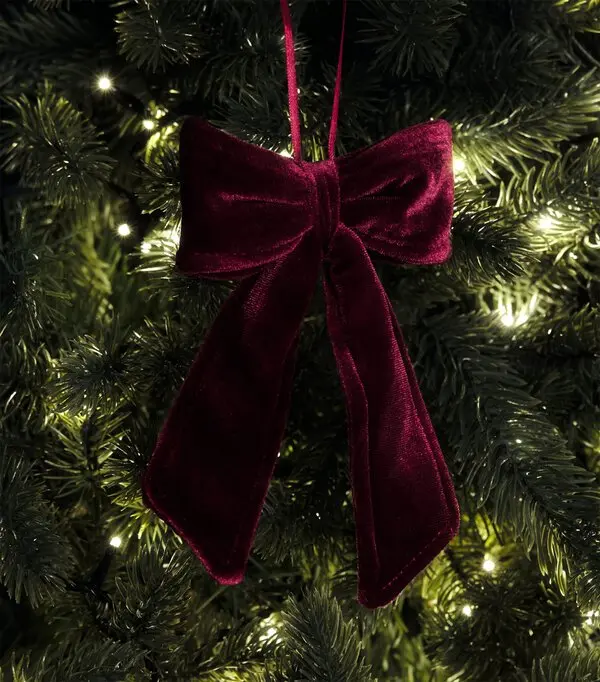 LUXURY GARLAND Mini Velvet Bow Tree Decoration