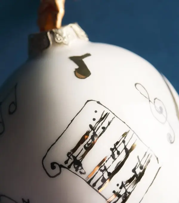 JAYNE REDMOND Ceramic Violin Bauble
