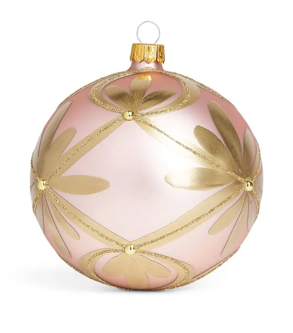 Harrods Glass Flower Bauble