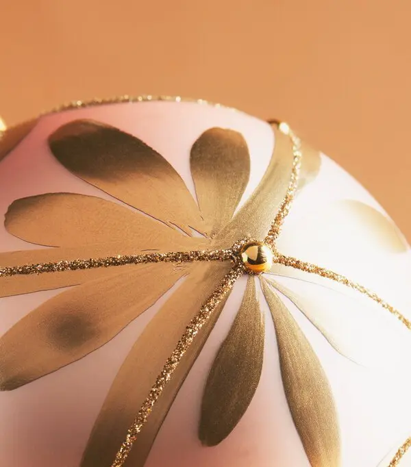 Harrods Glass Flower Bauble