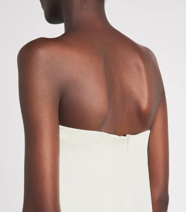 ABADIA Strapless Diana Maxi Dress