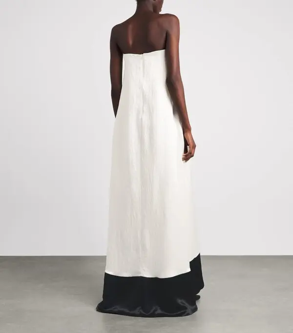 ABADIA Strapless Diana Maxi Dress
