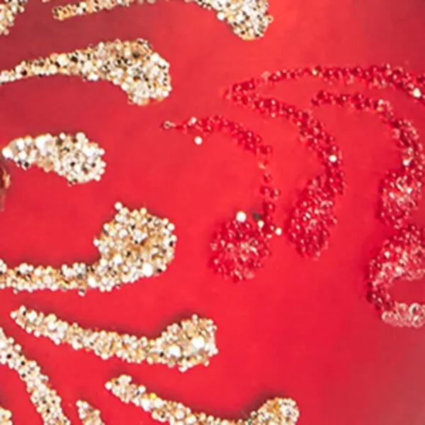 Harrods Glittery Heart Bauble