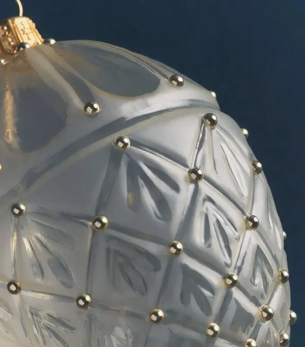 Harrods Glass Beaded Egg Bauble