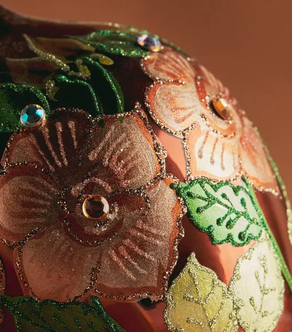 Harrods Floral Egg Bauble
