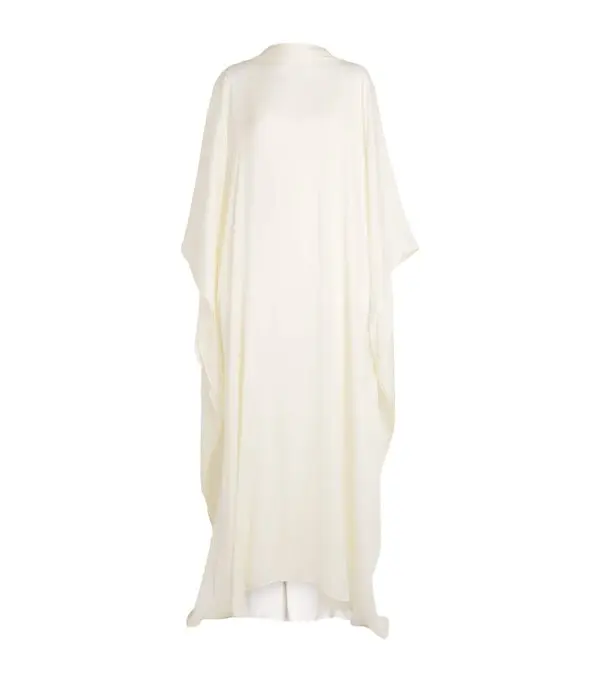 ABADIA Chiffon High-neck Kaftan