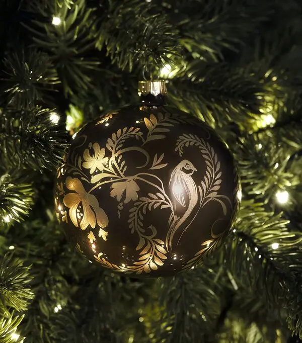Harrods Glass Bird Bauble