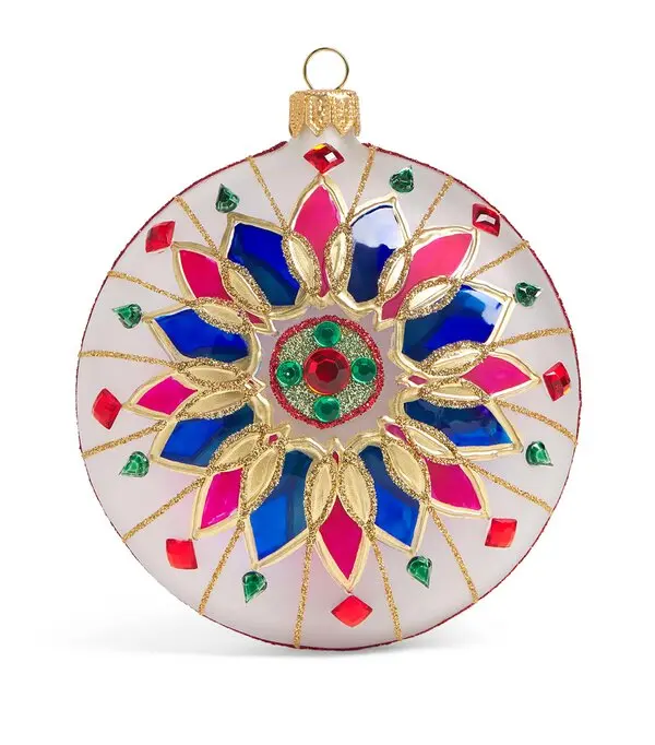 Harrods Glass Compass Bauble