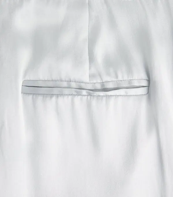 ABADIA Satin Wide Leg Trousers
