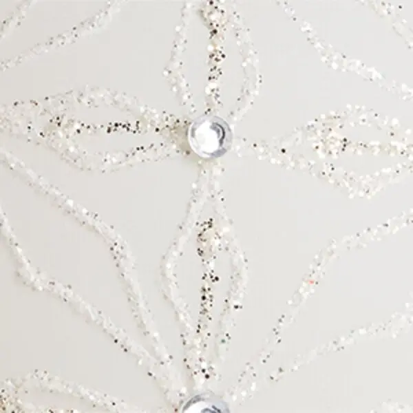 Harrods Glitter Snowflake Bauble
