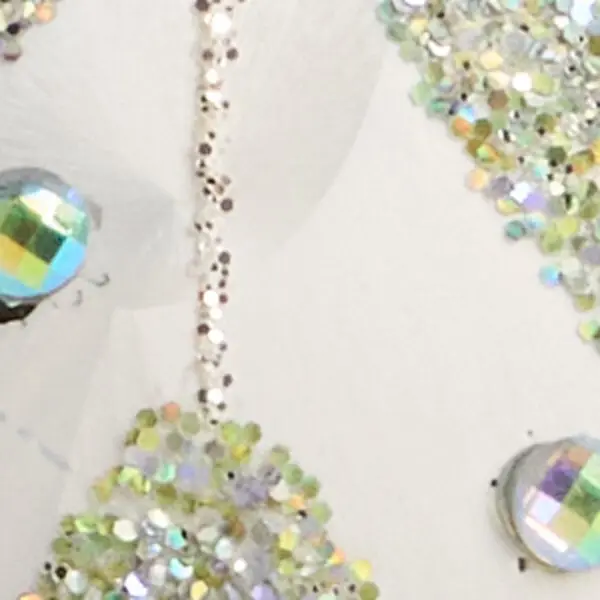 Harrods Glitter Leaf Bauble
