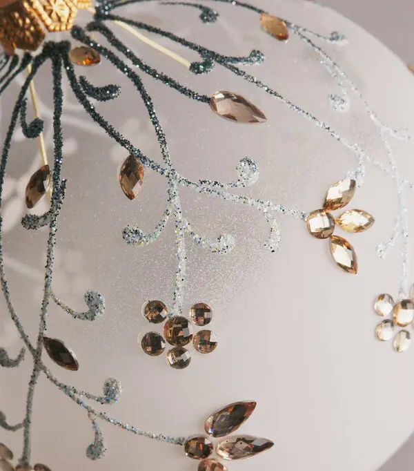 Harrods Glass Crystal-embellished Bauble