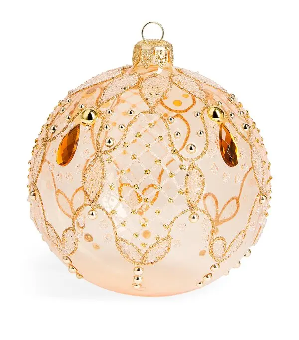 Harrods Glass Embellished Bauble