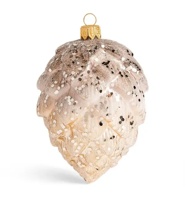 Harrods Glitter Acorn Tree Decoration