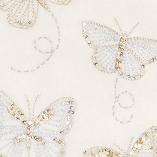 JAN CONSTANTINE Wool Sequinned Butterfly Stocking