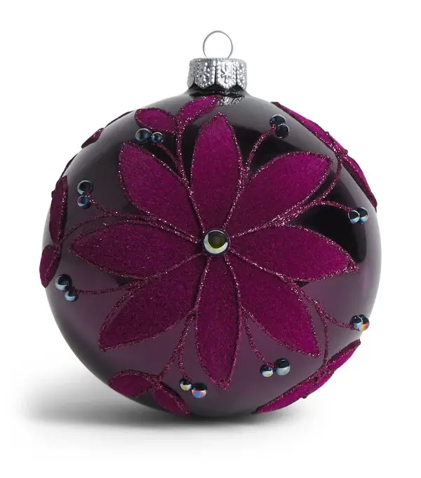 Harrods Velvet-flower Bauble