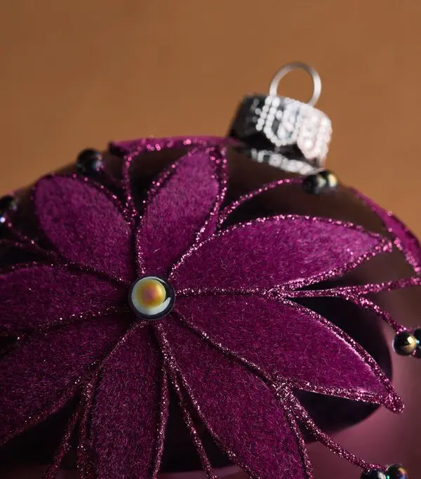 Harrods Velvet-flower Bauble