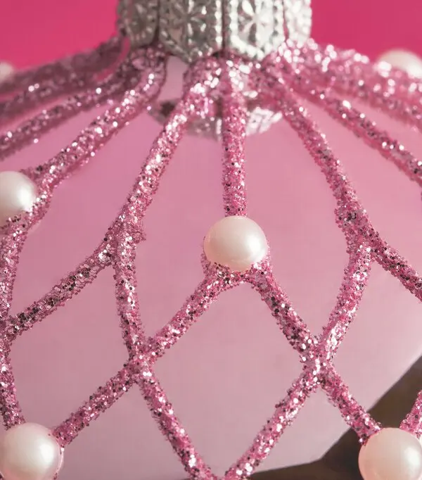 Harrods Metallic Criss-cross Bauble
