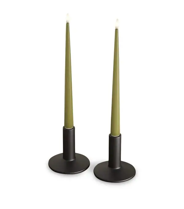 DELUXE HOMEART Led Shiny Dinner Candles