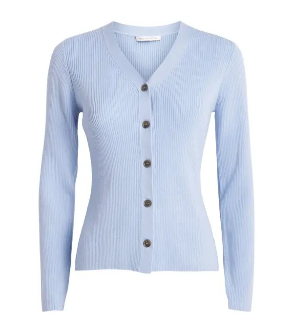 EMILIA WICKSTEAD Merino Wool Cardigan With Tortoiseshell Buttons