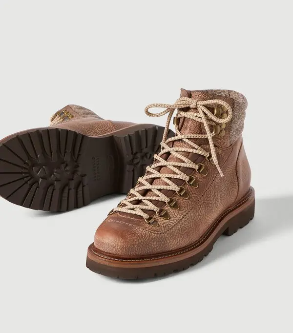 Brunello Cucinelli Leather Ankle Boots