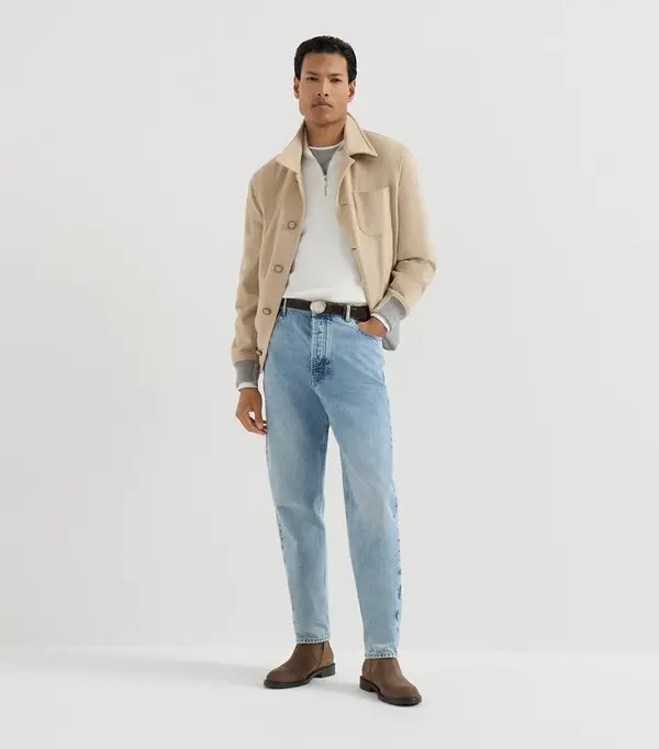 Brunello Cucinelli Cotton Rib-knit Quarter-zip Sweater
