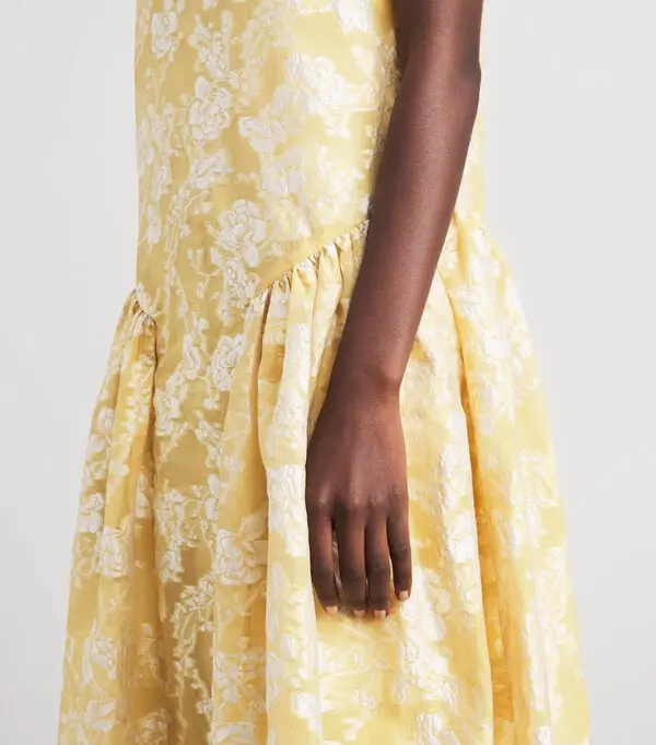 Cinq À Sept Florence Organza Jacquard Midi Dress