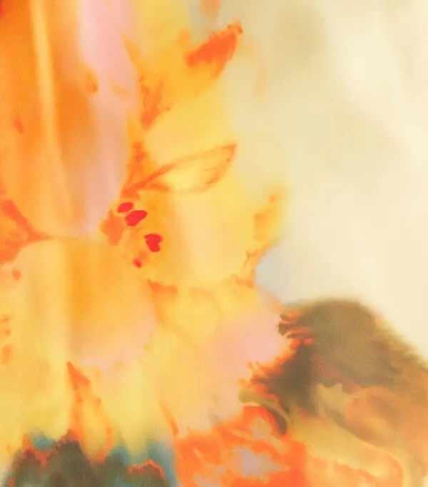 Cinq À Sept Watercolour Floral Carole Midi Skirt