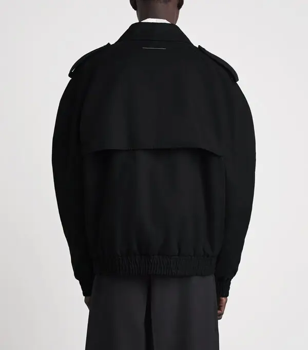 MAISON MARGIELA Cotton Twill Bomber Jacket