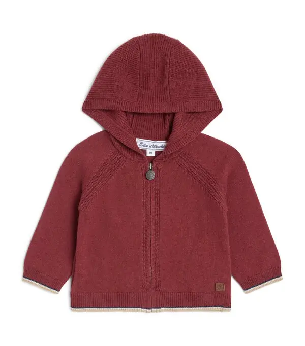 TARTINE ET CHOCOLAT Zip-up Hooded Sweater