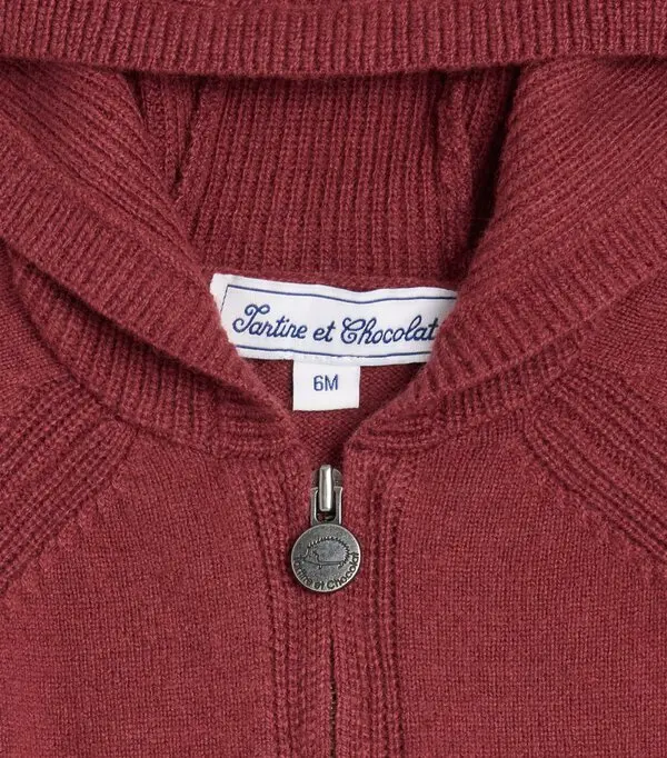 TARTINE ET CHOCOLAT Zip-up Hooded Sweater