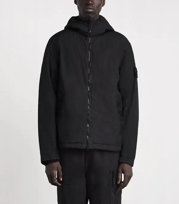 Stone Island Nylon Crinkle Reps Hooded Jacket