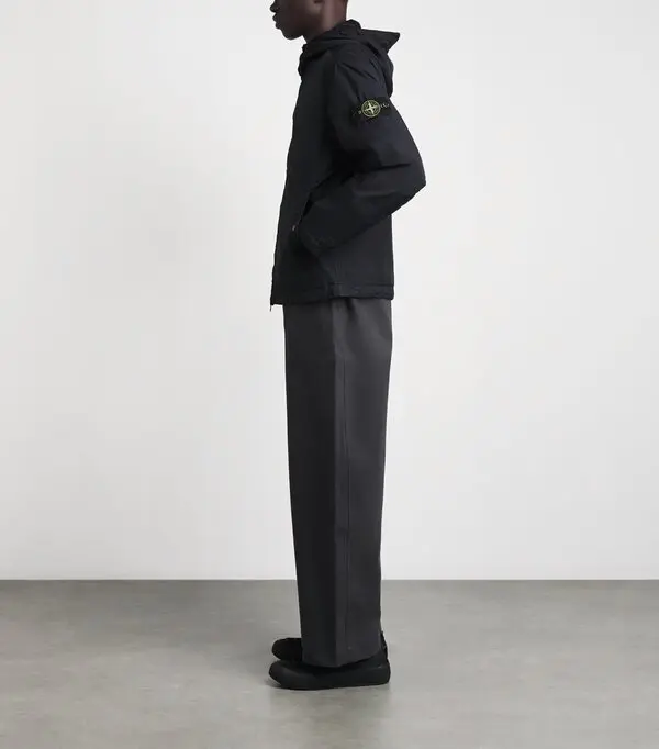 Stone Island Nylon Crinkle Reps Hooded Jacket
