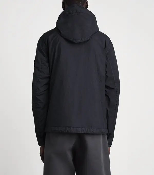 Stone Island Nylon Crinkle Reps Hooded Jacket