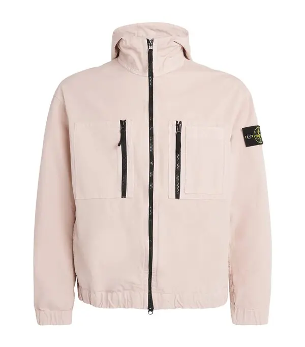 Stone Island Organic Cotton Ripstop Hooded Overshirt